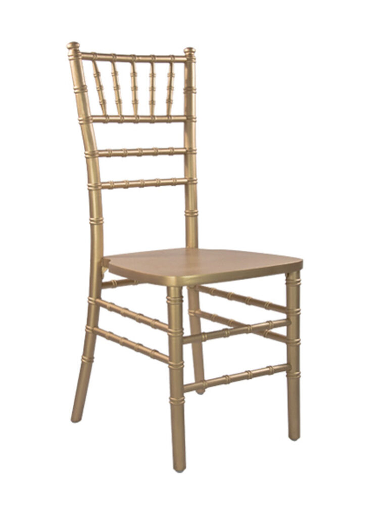 Gold Wood Chiavari Chairs - Anar Party Rentals
